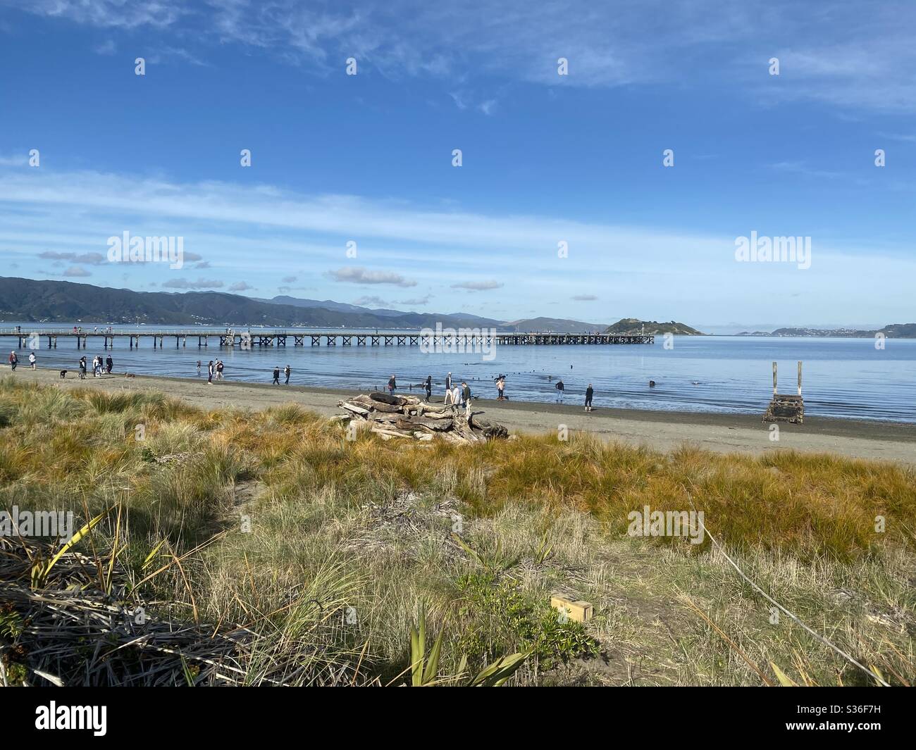 Beach goers on the beach hi-res stock photography and images - Alamy