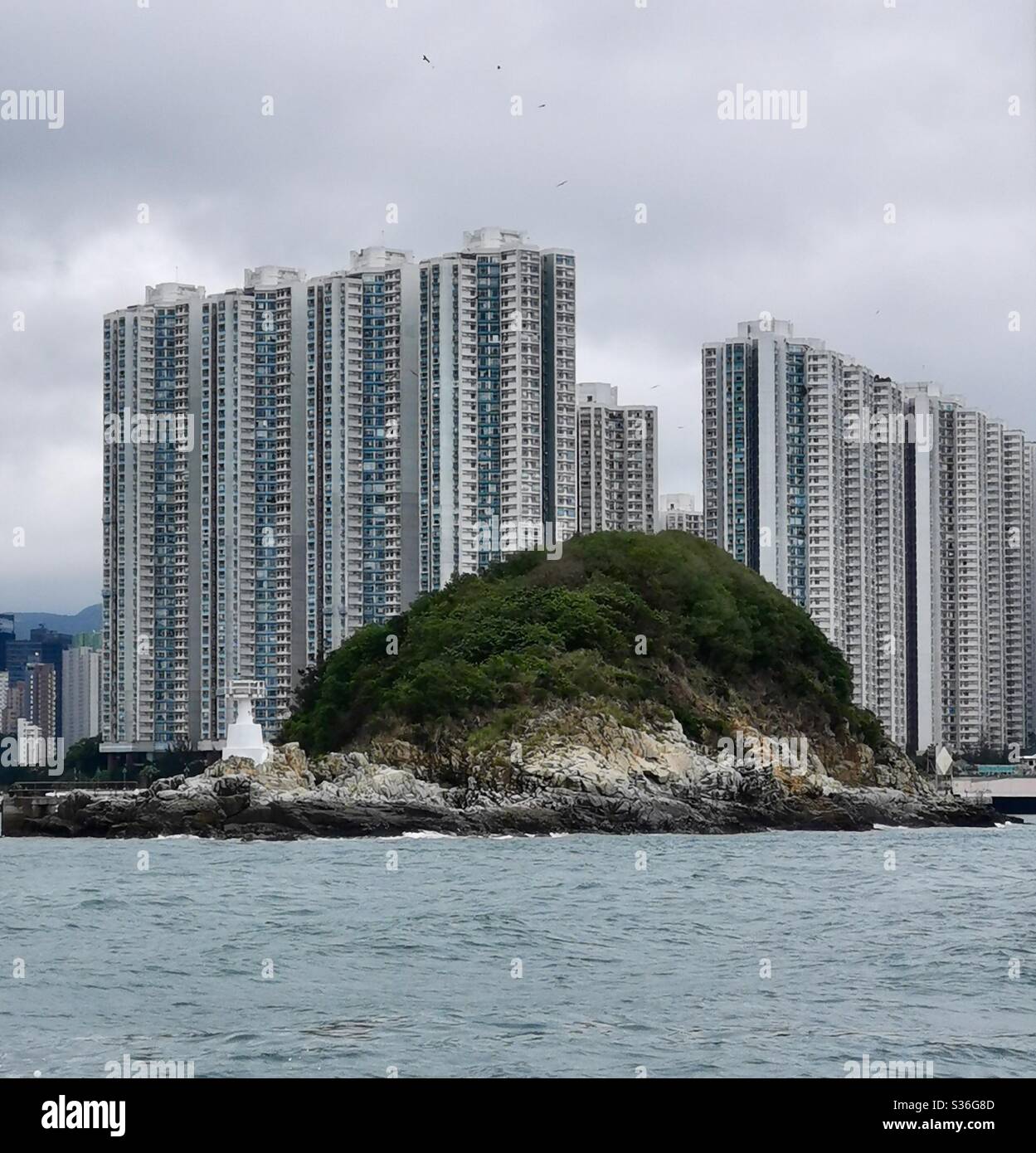 Magazine island with south horizons residential complex in the ...