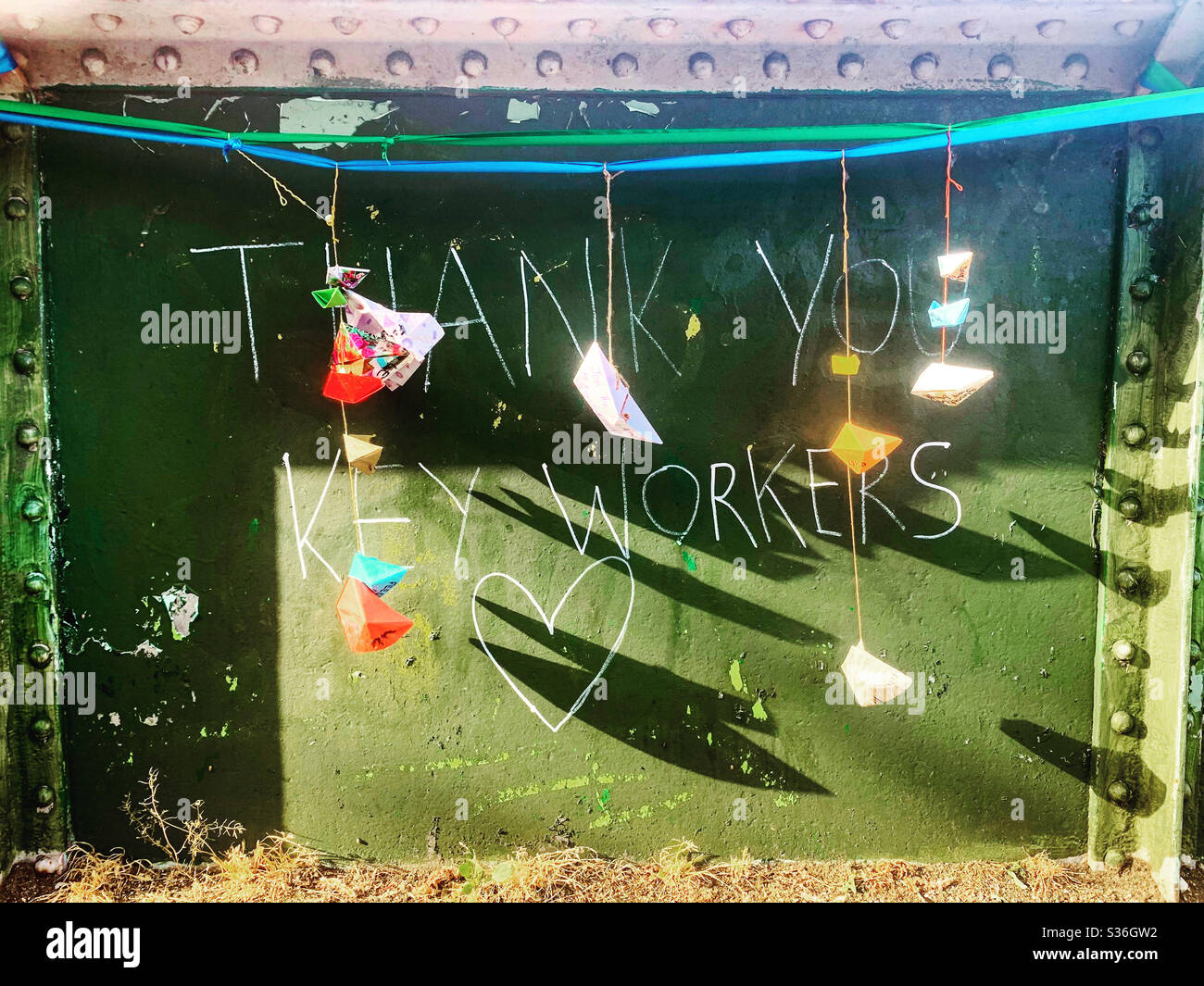 Thank you Key Workers Stock Photo - Alamy