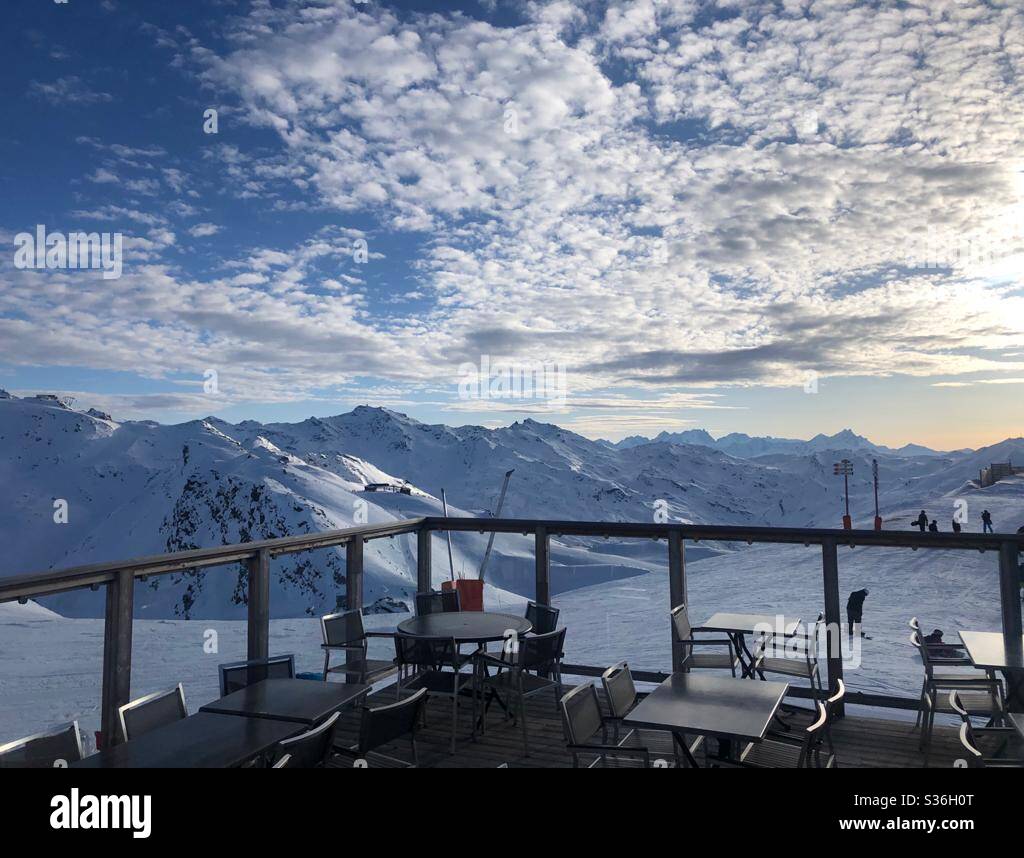 Ski Slope Restaurant Stock Photo - Alamy