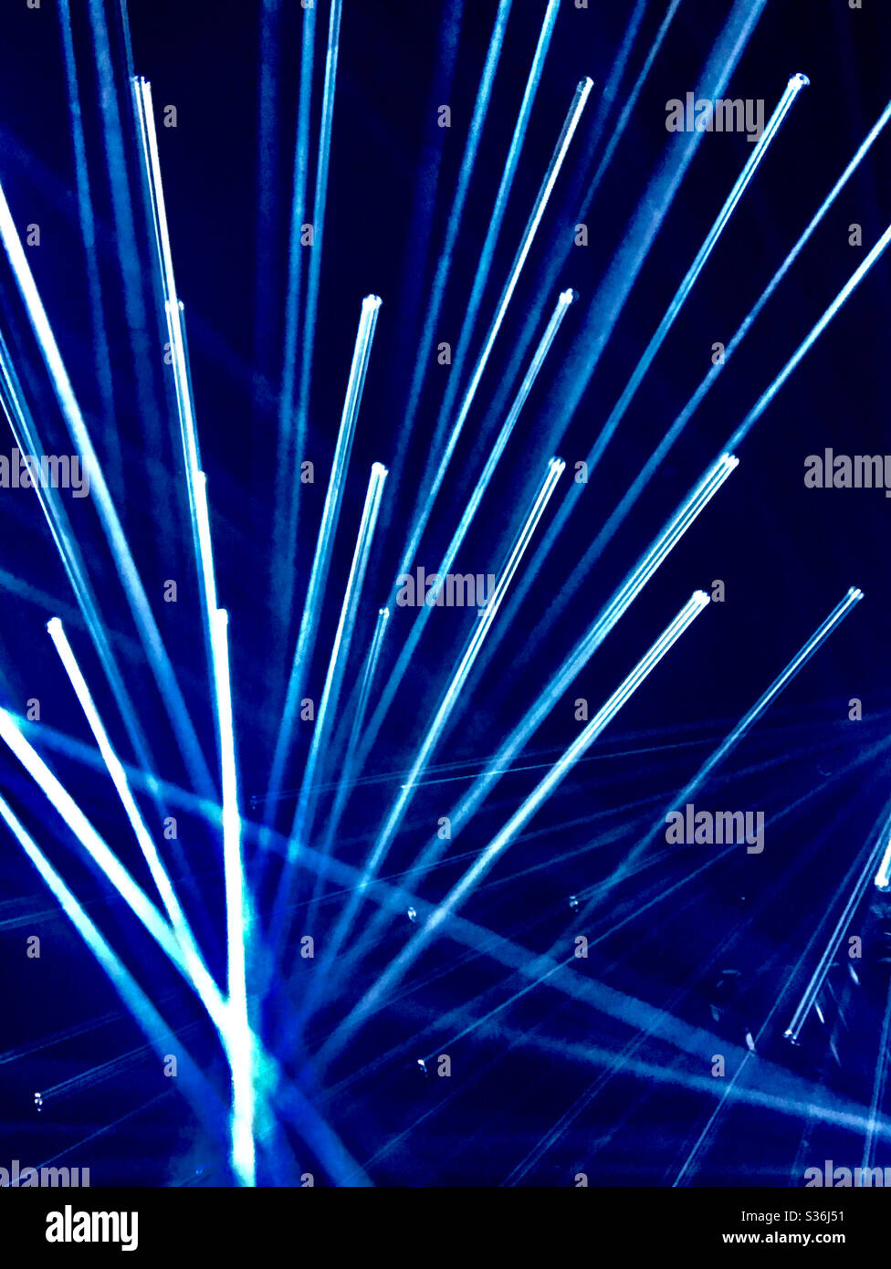 Stream of lights at a stage show Stock Photo - Alamy