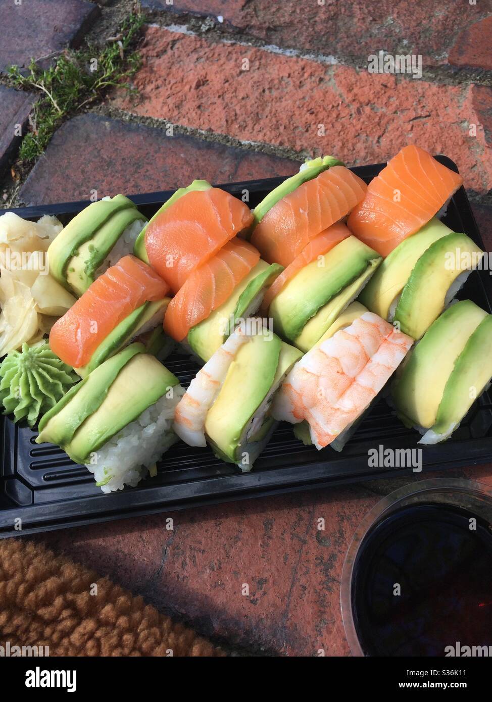 Sushi lunch outdoor Stock Photo - Alamy