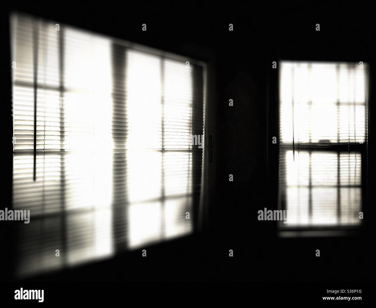 The windows in black monochrome Stock Photo - Alamy