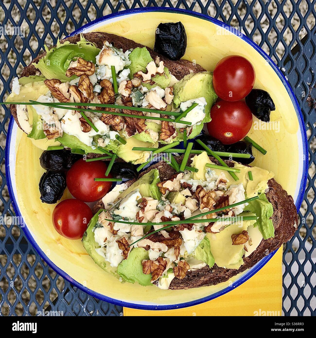 Health food lunch on toast Stock Photo - Alamy