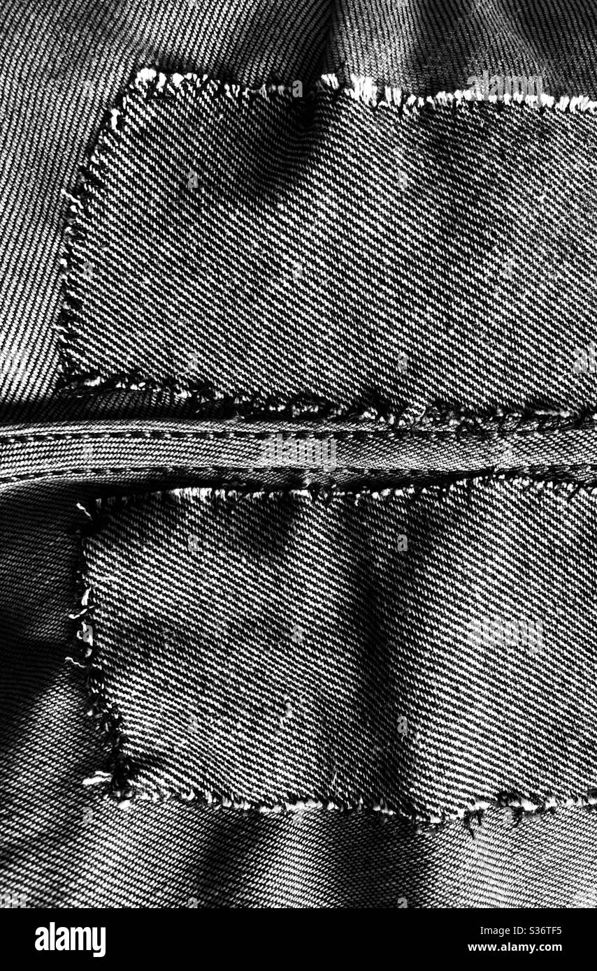 Stitches texture Black and White Stock Photos & Images - Alamy
