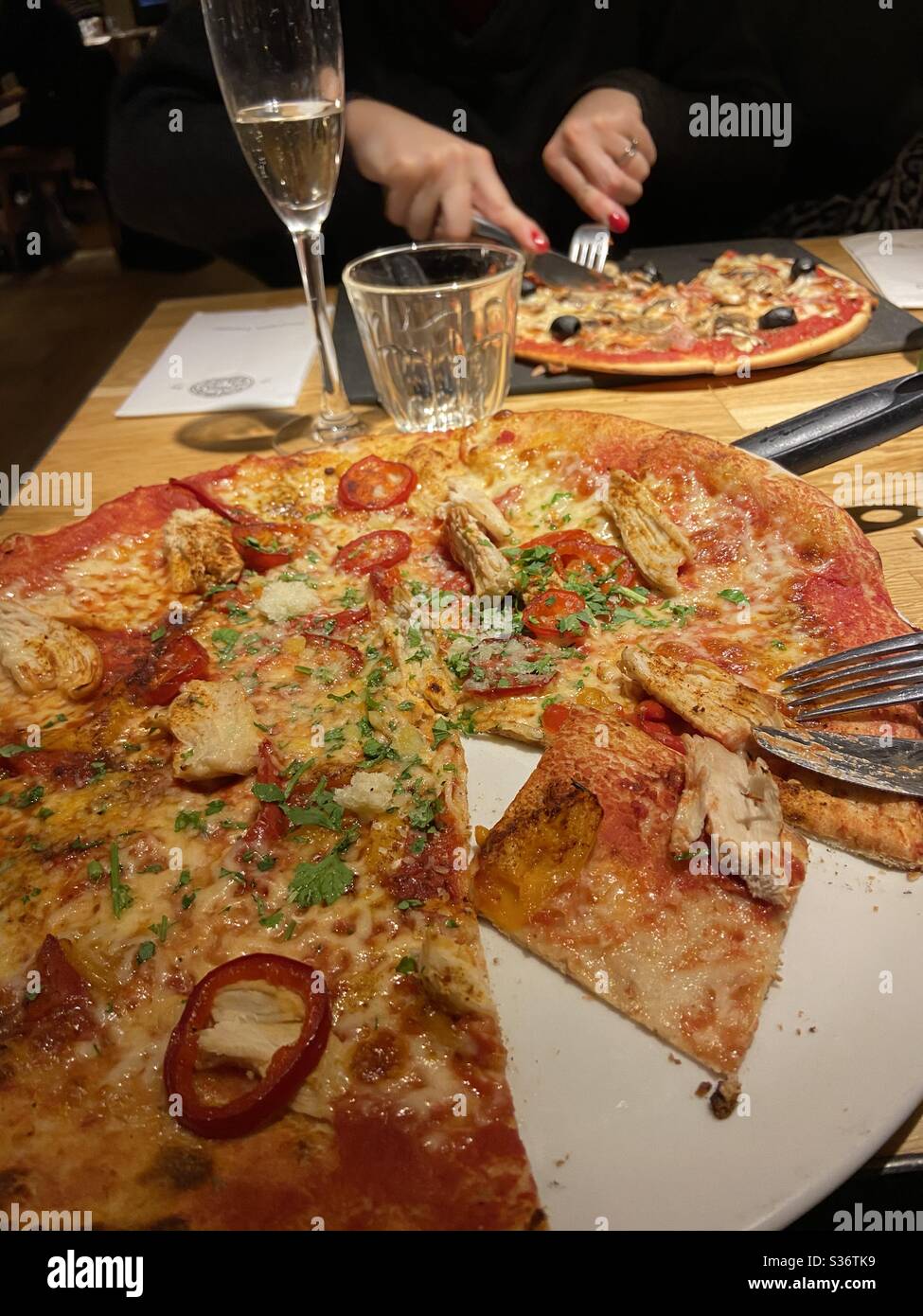 Eat pizza with fork hi-res stock photography and images - Alamy