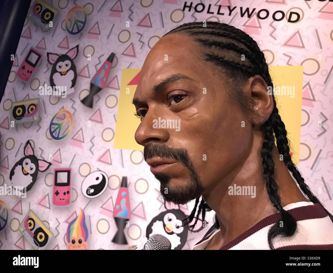 Hollywood, California/USA. August 4, 2019. A headshot from the side of ...