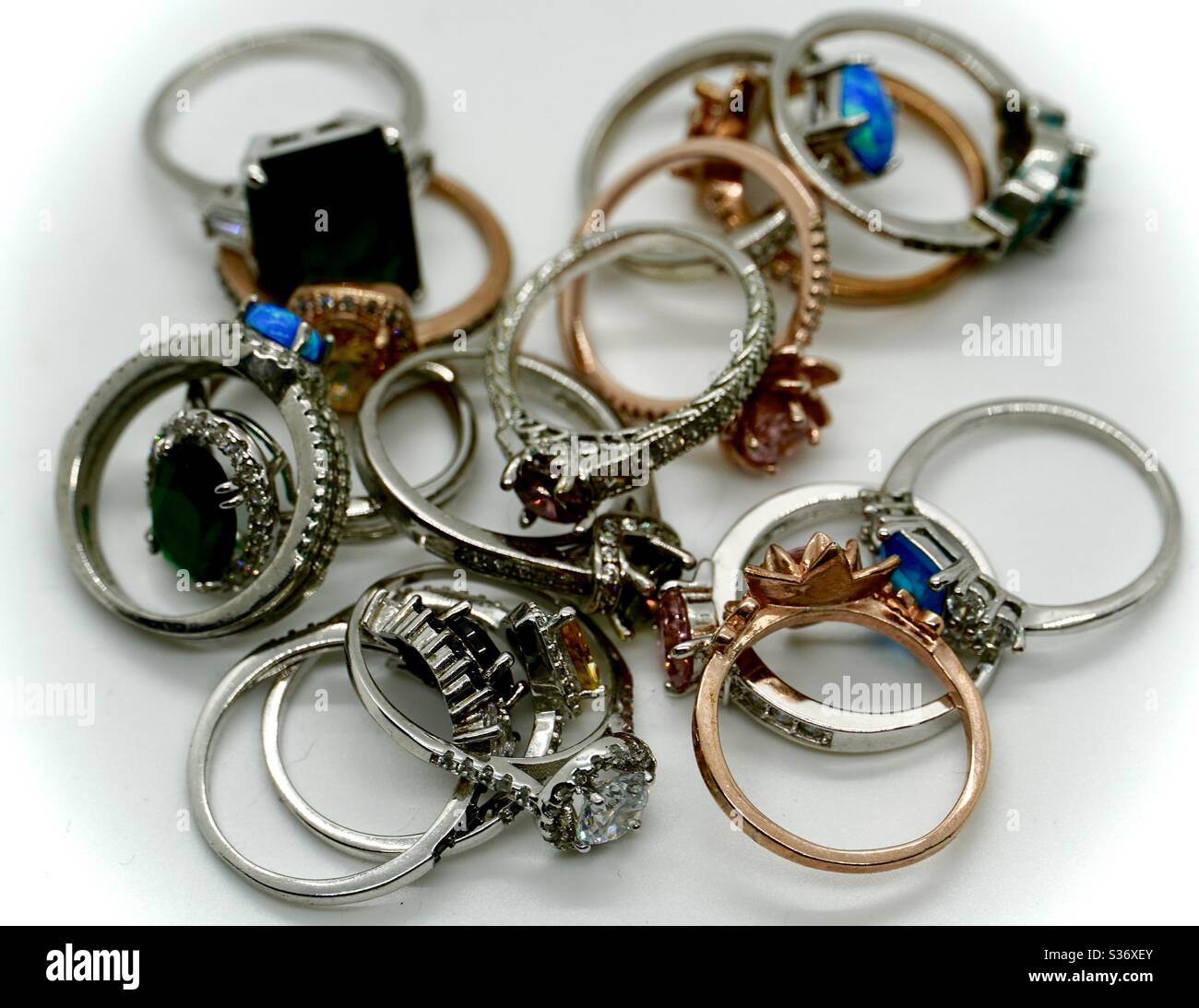 Gemstone rings hi-res stock photography and images - Alamy