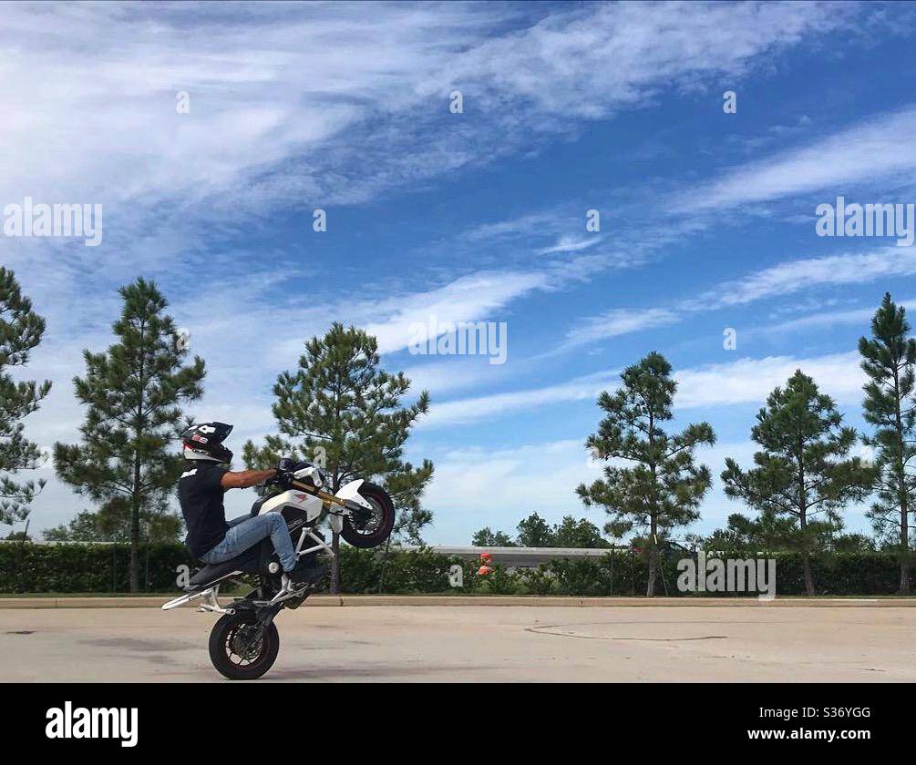 One wheel therapy Stock Photo - Alamy