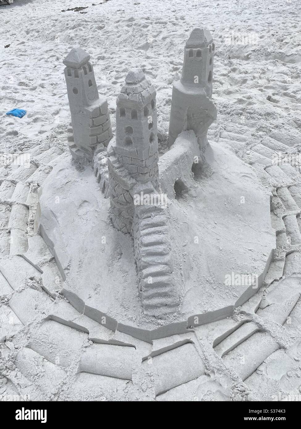 Sandcastle with towers hi-res stock photography and images - Alamy