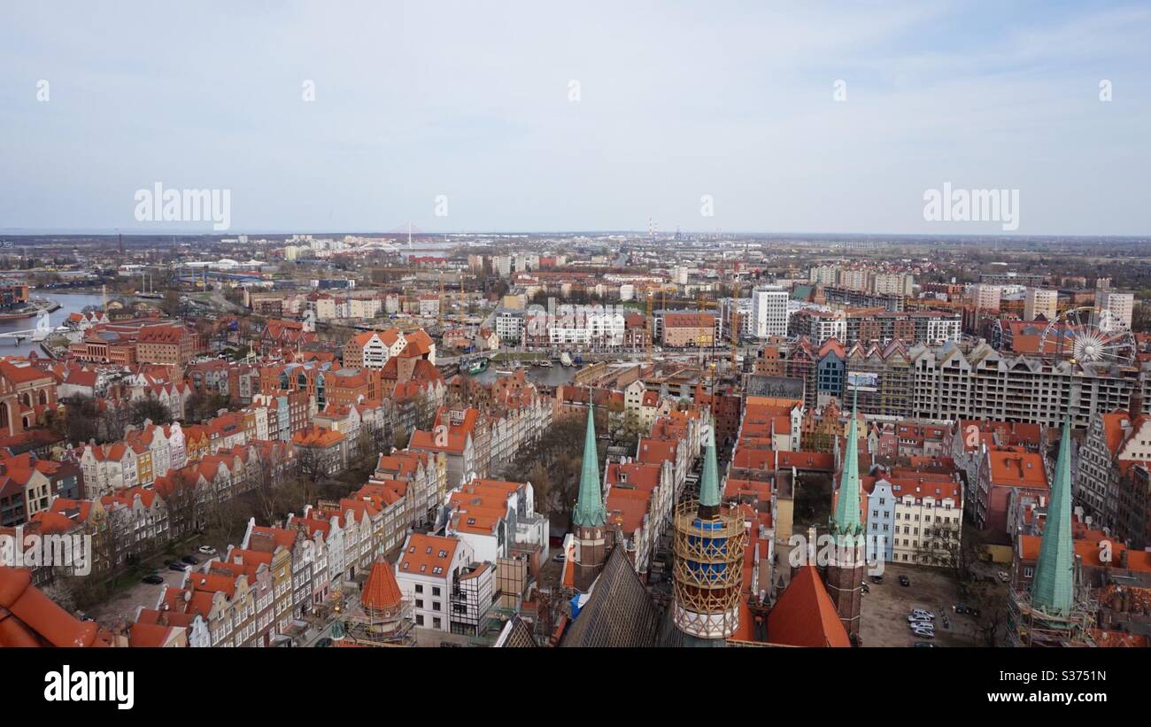 Birds eye view of gdansk hi-res stock photography and images - Alamy