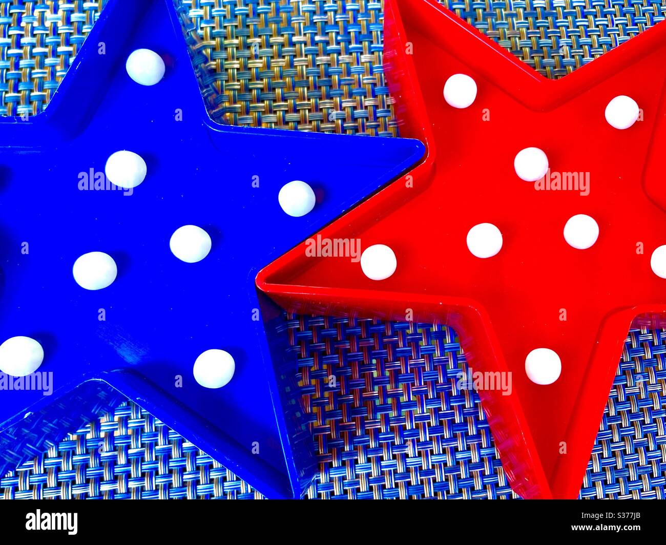 Red white and blue stars laying on textured background Stock Photo - Alamy