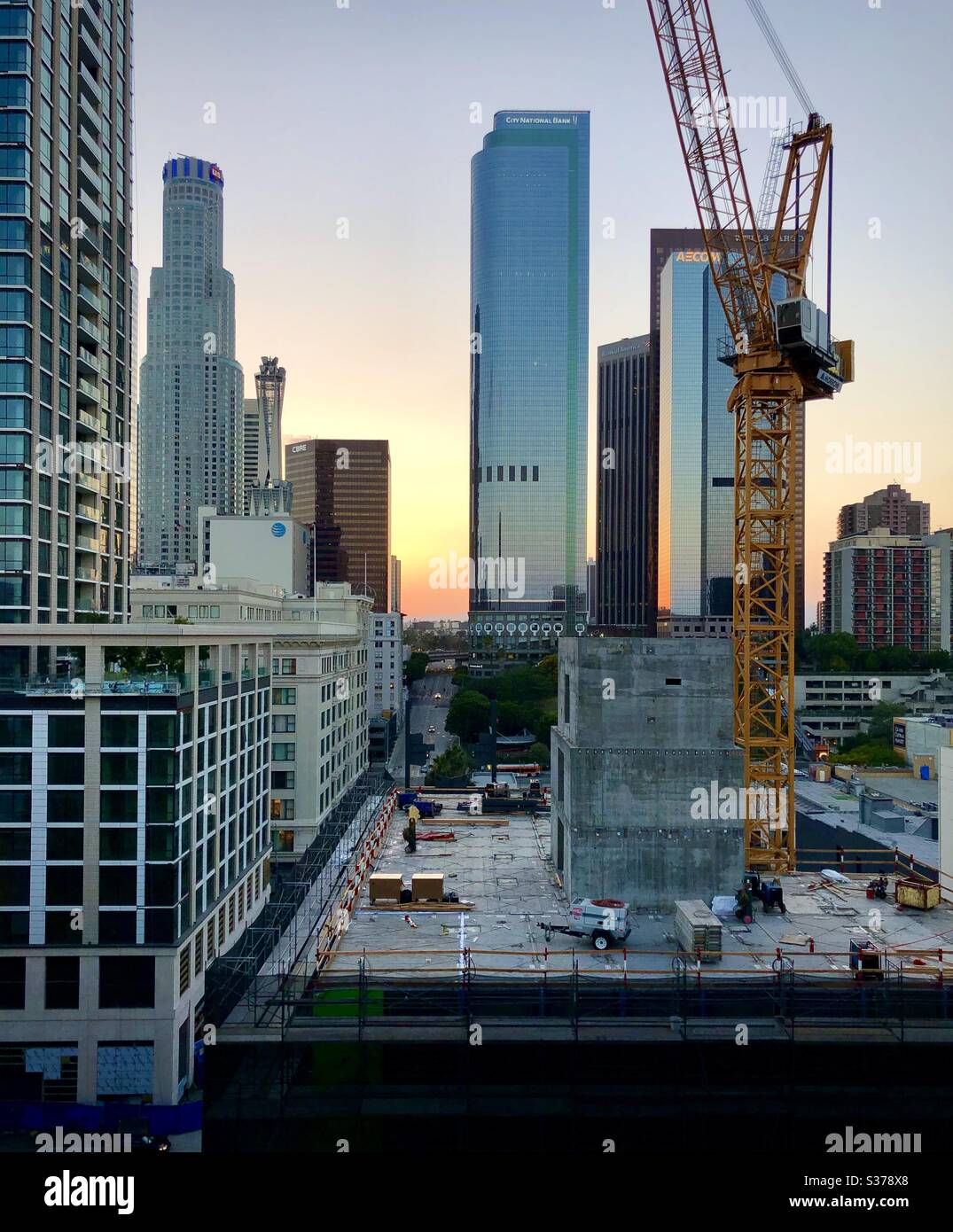 Construction progress on CitizenM, Southern California’s first modular ...