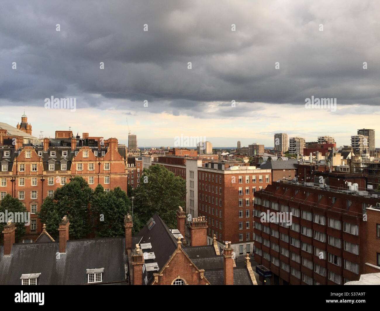 London brick buildings from above Stock Photo - Alamy