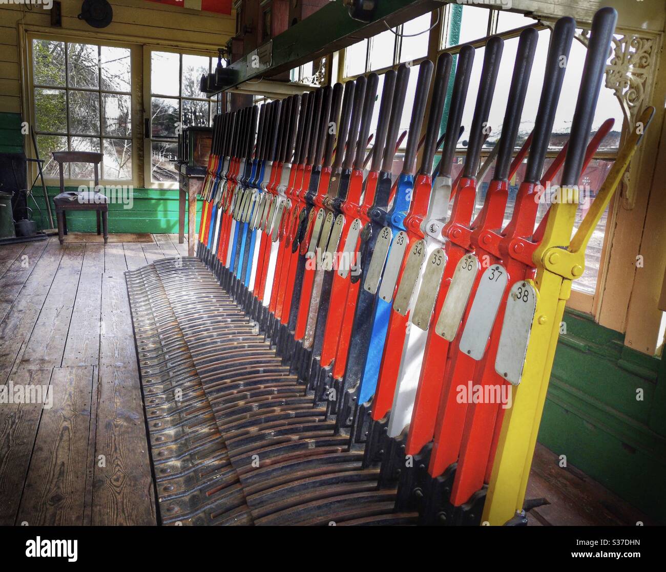 Signal box and signals hi-res stock photography and images - Alamy
