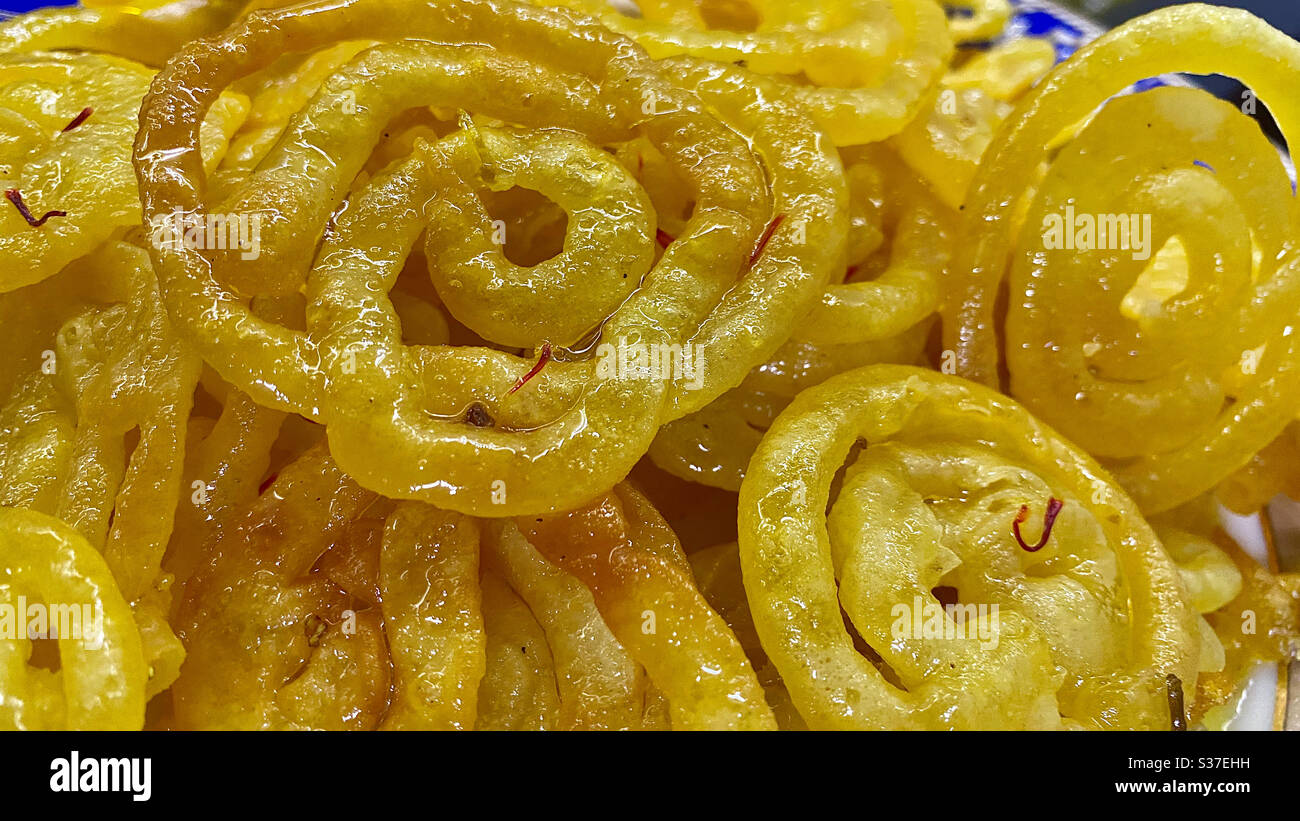 Kesar jalebi hi-res stock photography and images - Alamy