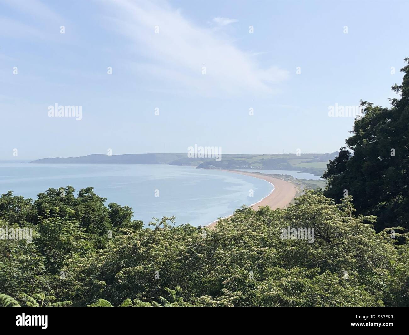 Slapton Sands & Start Bay, Devon - Summer afternoon looking across the ...