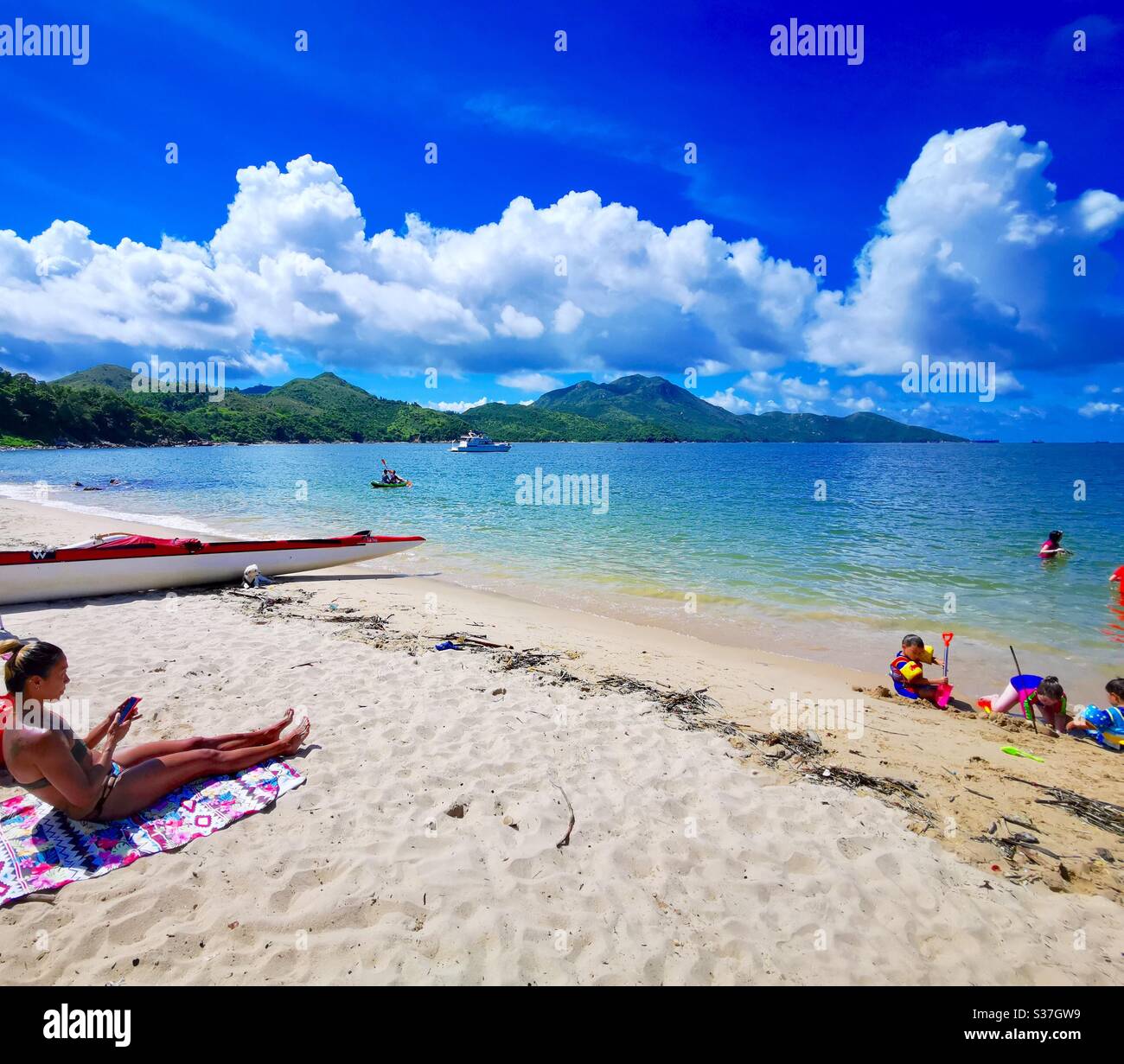 Beautiful beaches on Lamma island in Hong Kong Stock Photo - Alamy