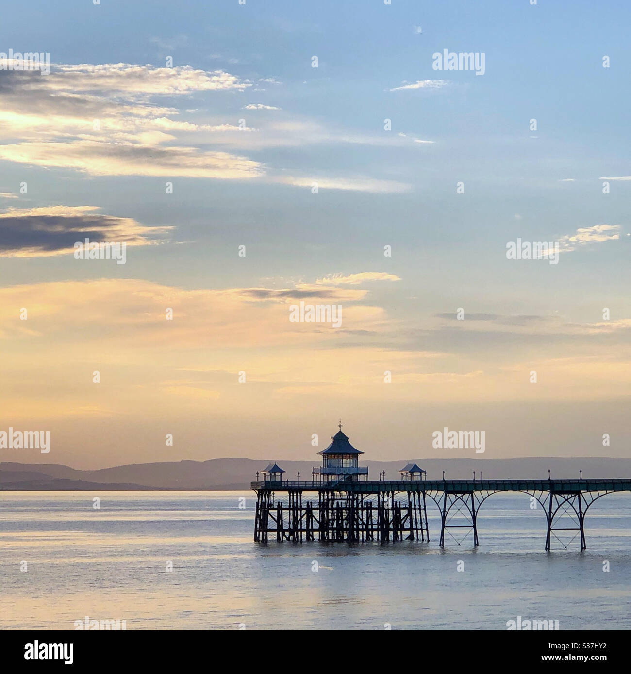 Clevedon pier seaside in hi-res stock photography and images - Alamy