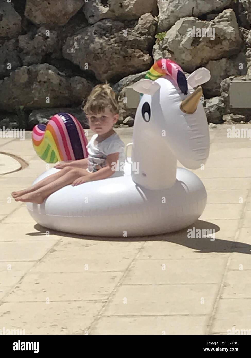 Pool inflatable unicorn hi-res stock photography and images - Alamy