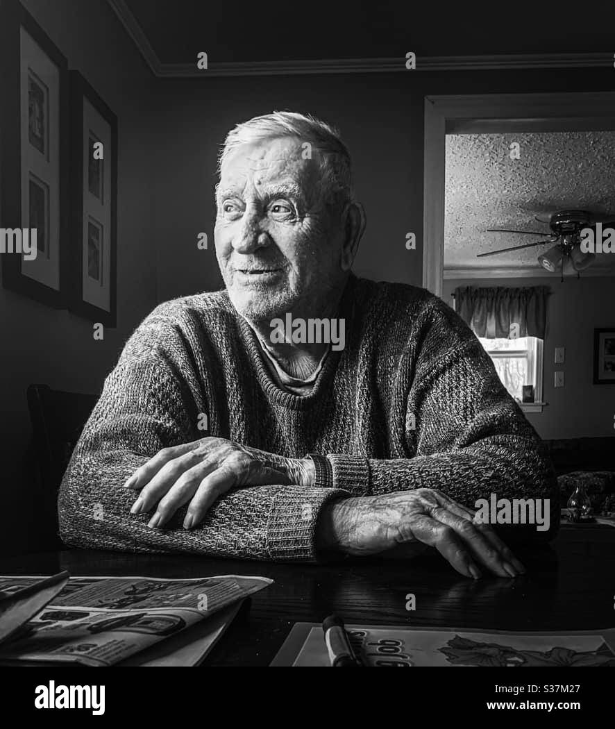 Man gazing Black and White Stock Photos & Images - Alamy