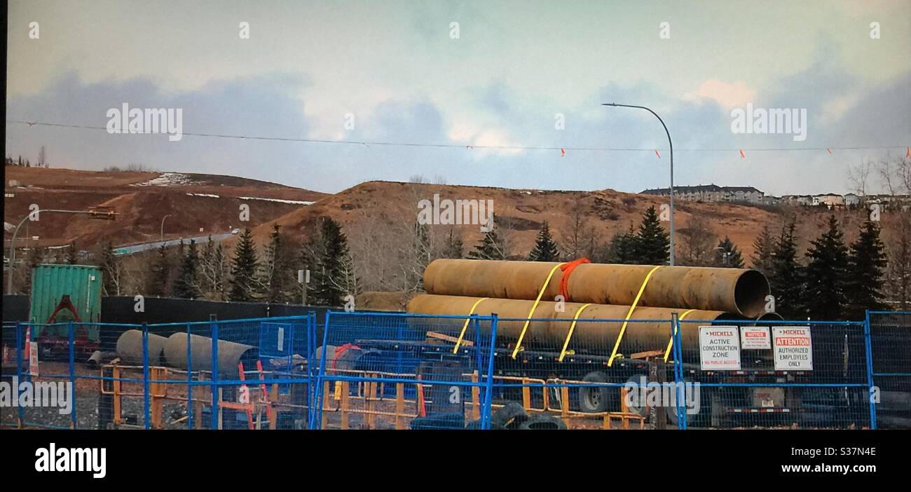 Pipeline construction alberta hi-res stock photography and images - Alamy