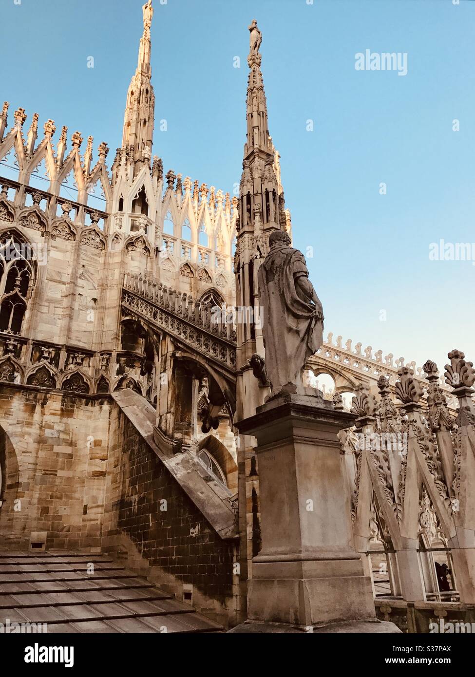 Duomo di milano rooftop hi-res stock photography and images - Alamy