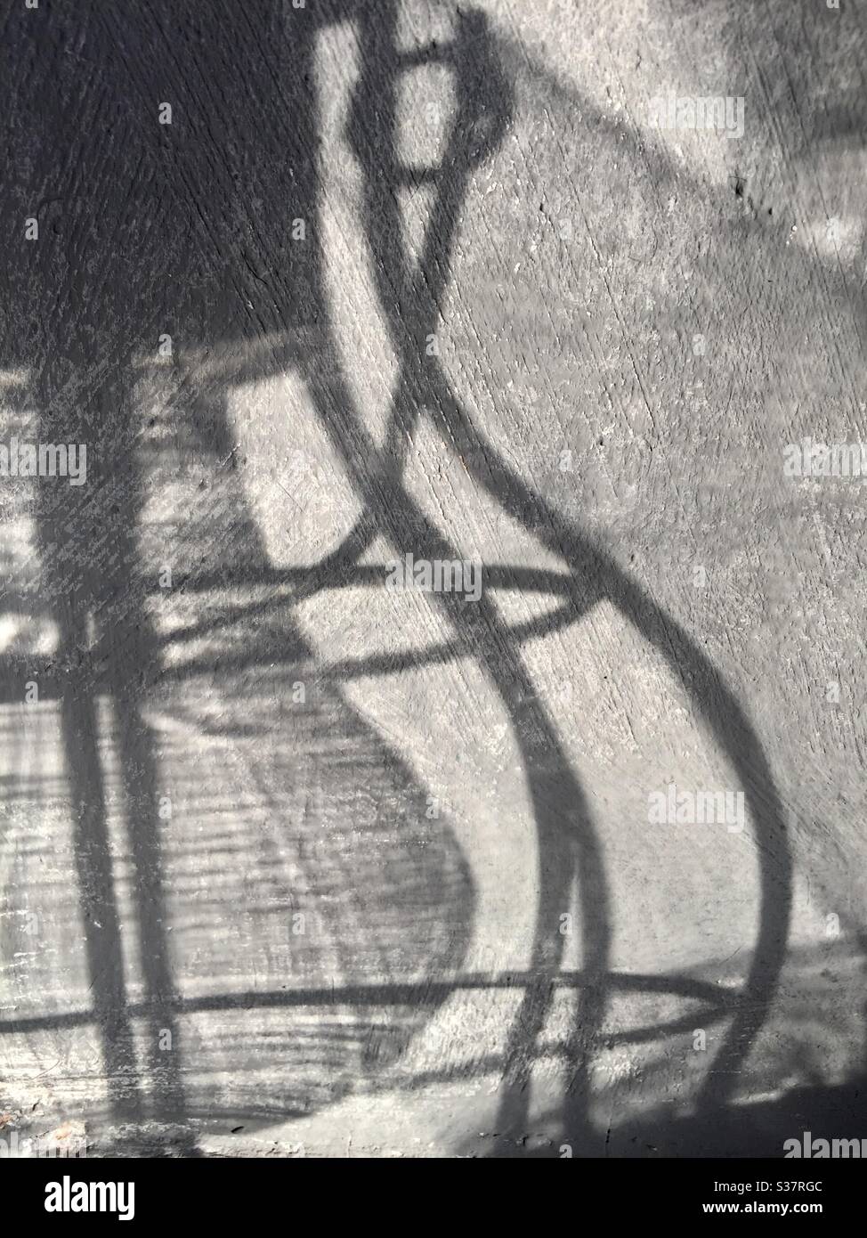 Solar lantern lamp shadow on cement wall Stock Photo - Alamy