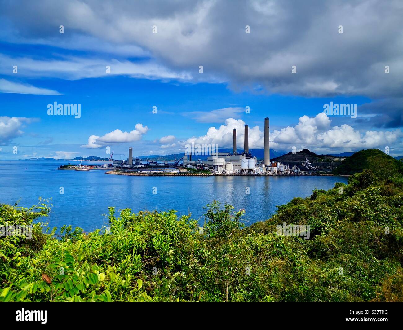The Hk electric power station on Lamma Island in Hong Kong Stock Photo ...