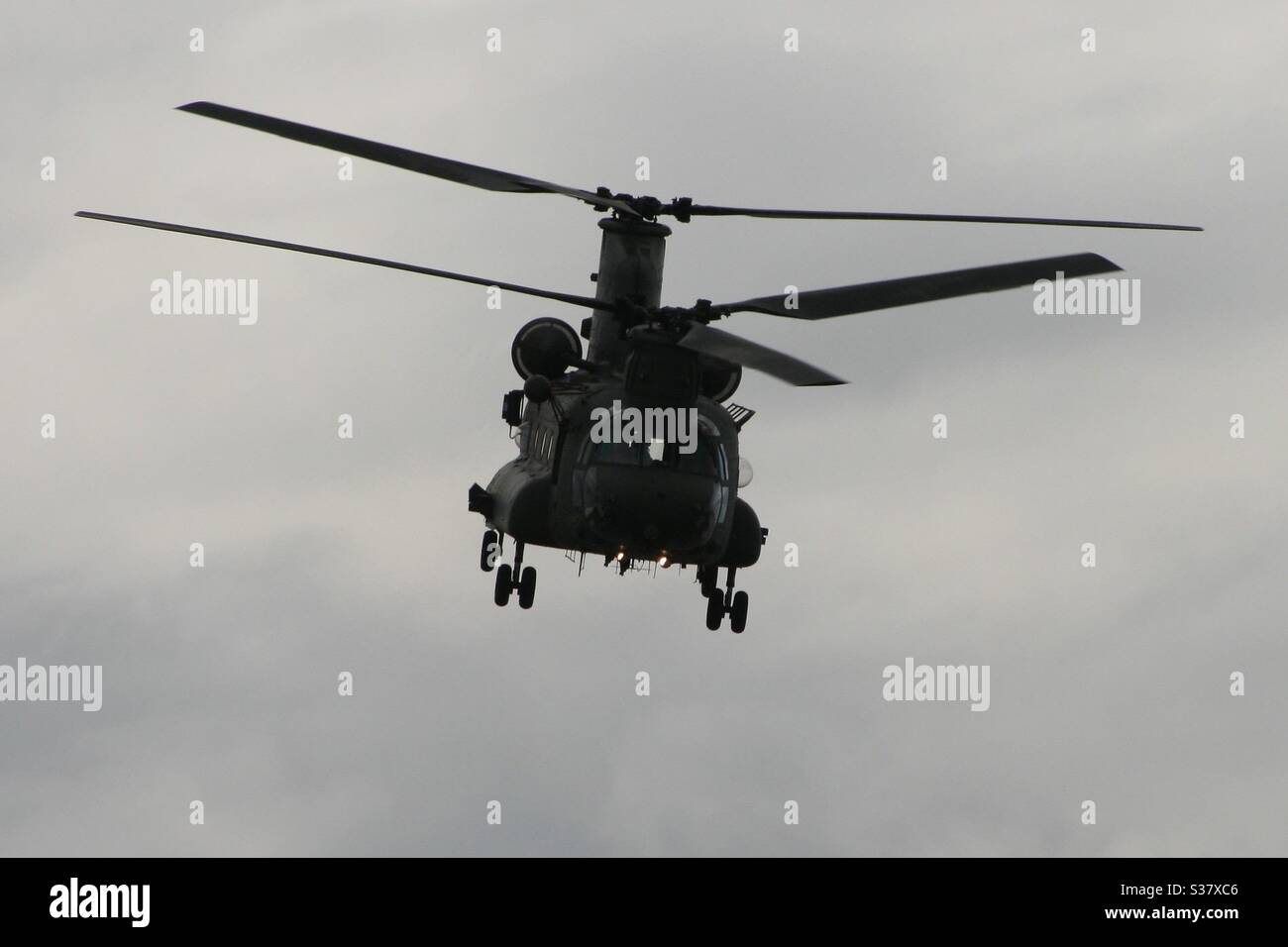 Chinook helicopter display Stock Photo - Alamy