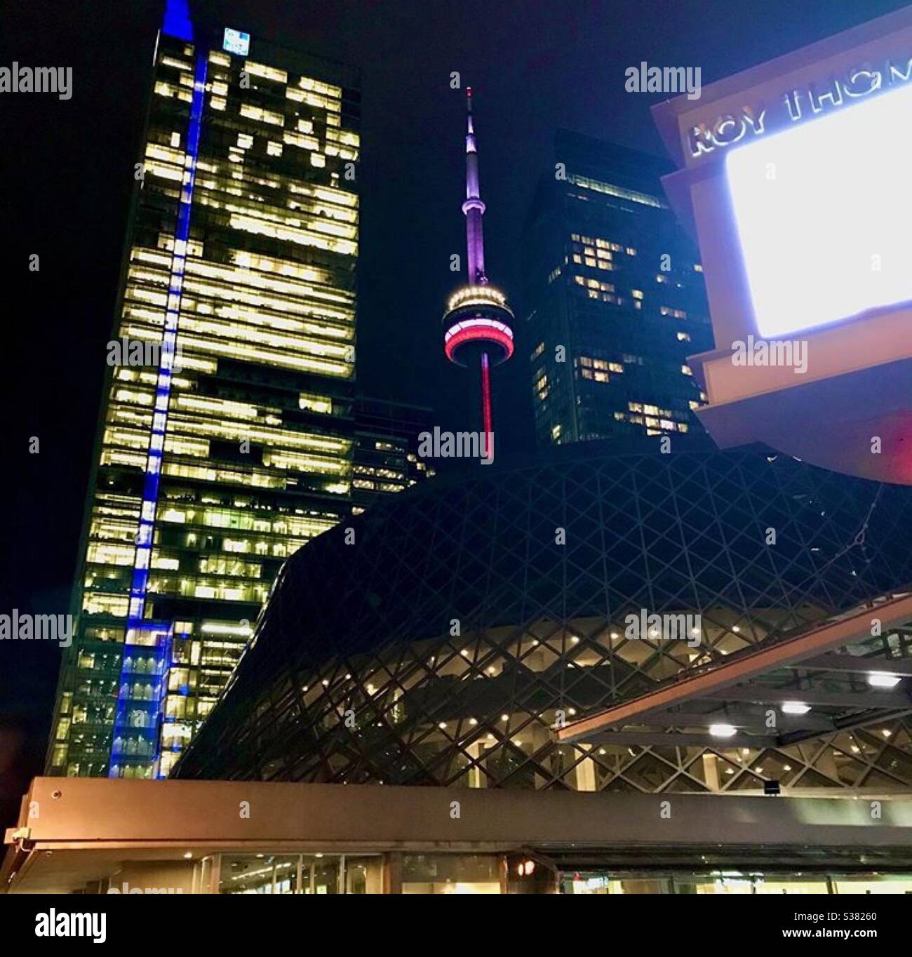 Night view of Toronto Downtown Stock Photo - Alamy