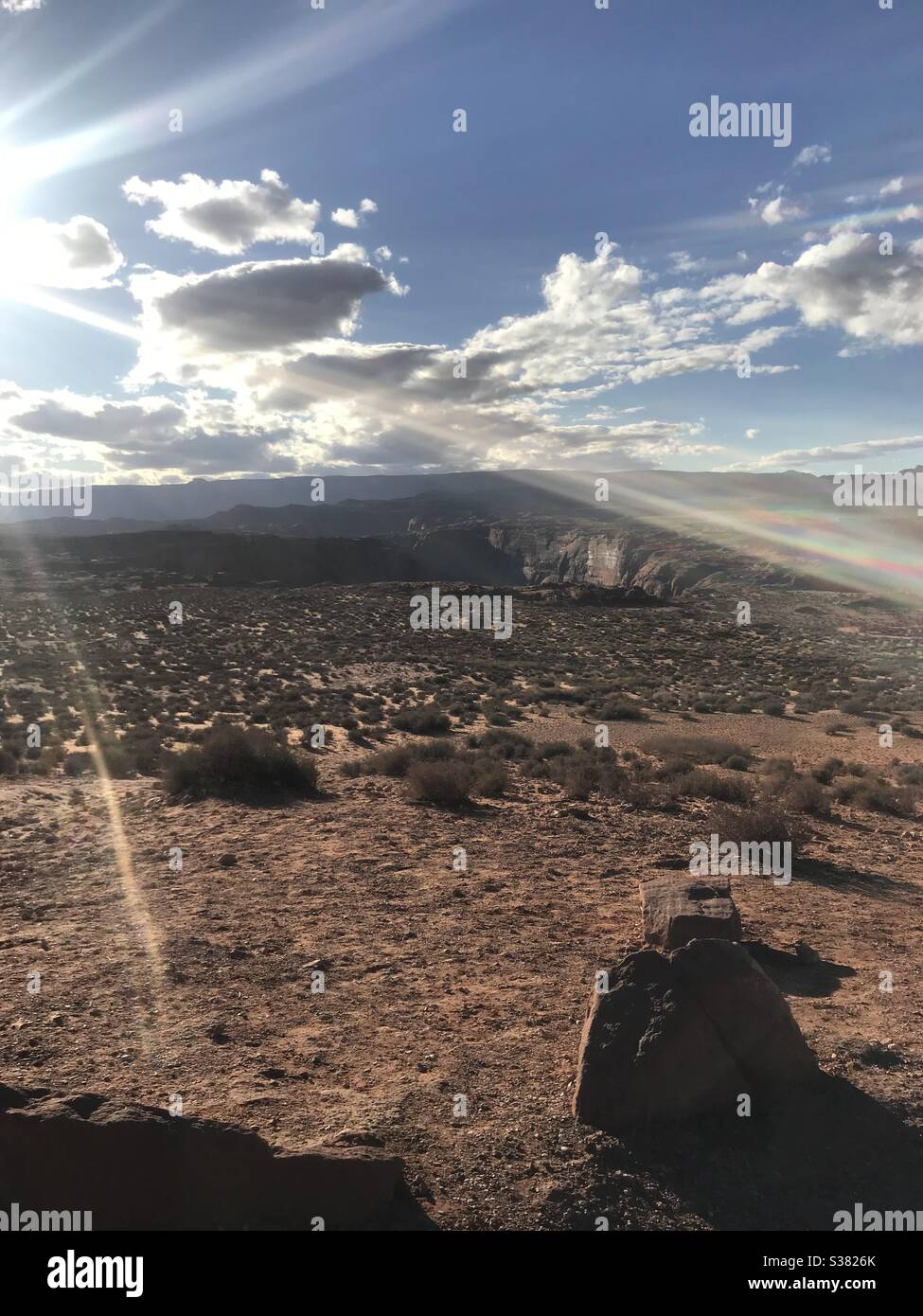 Sunlight and clouds in the desert hi-res stock photography and images ...