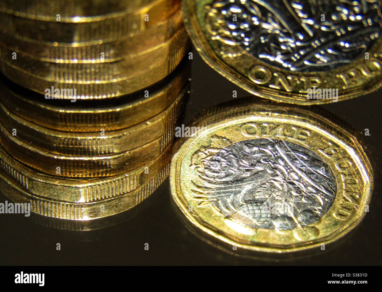 Macro photography - Coins Stock Photo - Alamy
