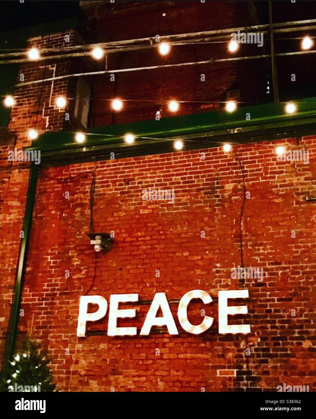 Peace Sign. Winter in Toronto Stock Photo - Alamy