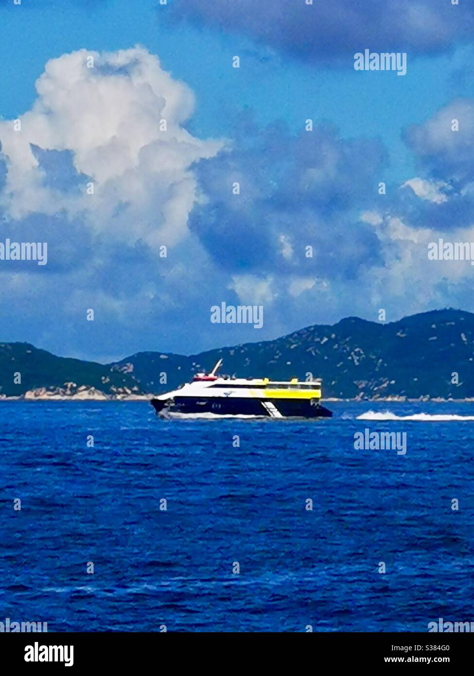 The ferry between central and Lamma Island in Hong Kong Stock Photo - Alamy