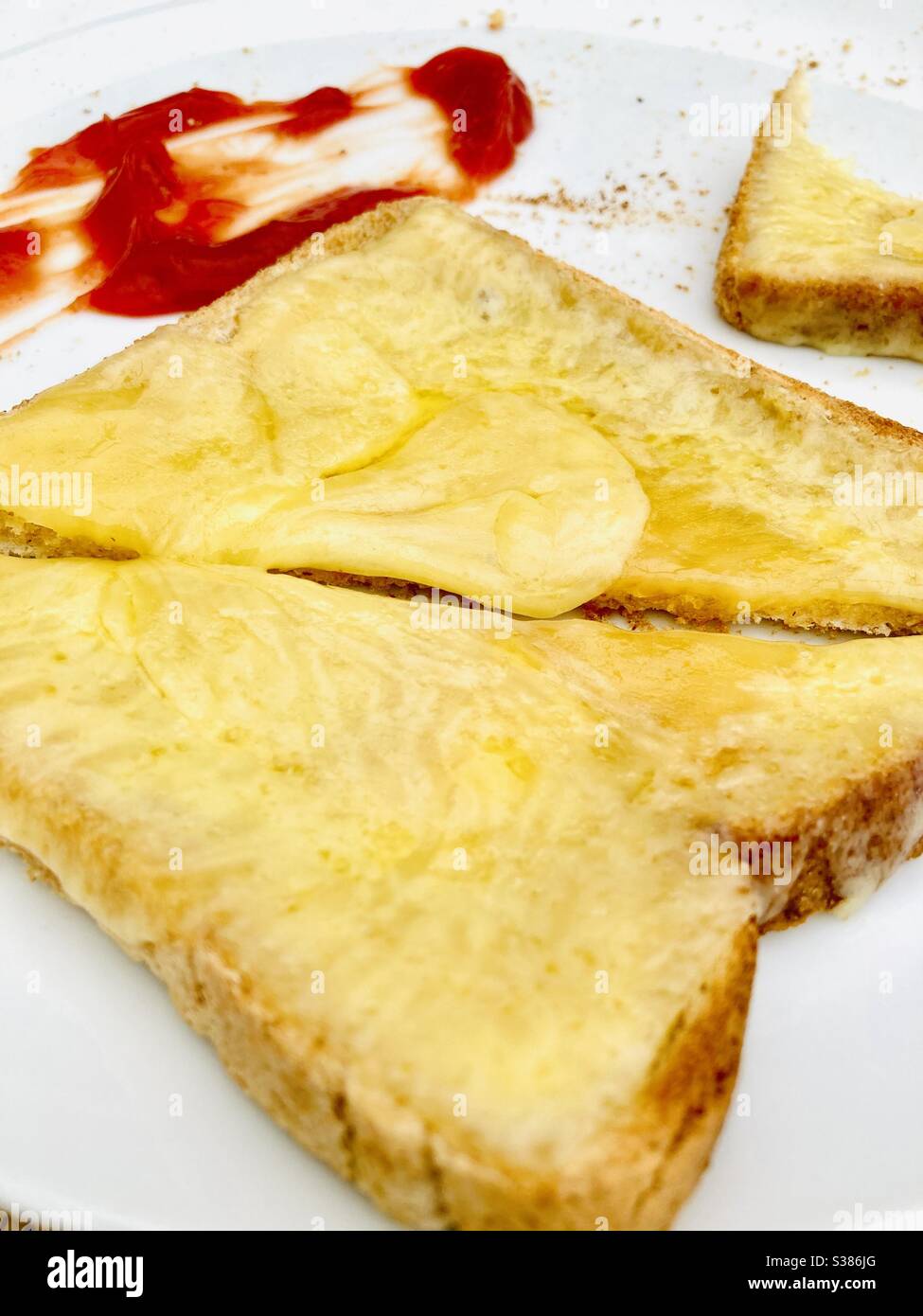 Grilled cheddar cheese toast cooked melted bread food snack hi-res ...