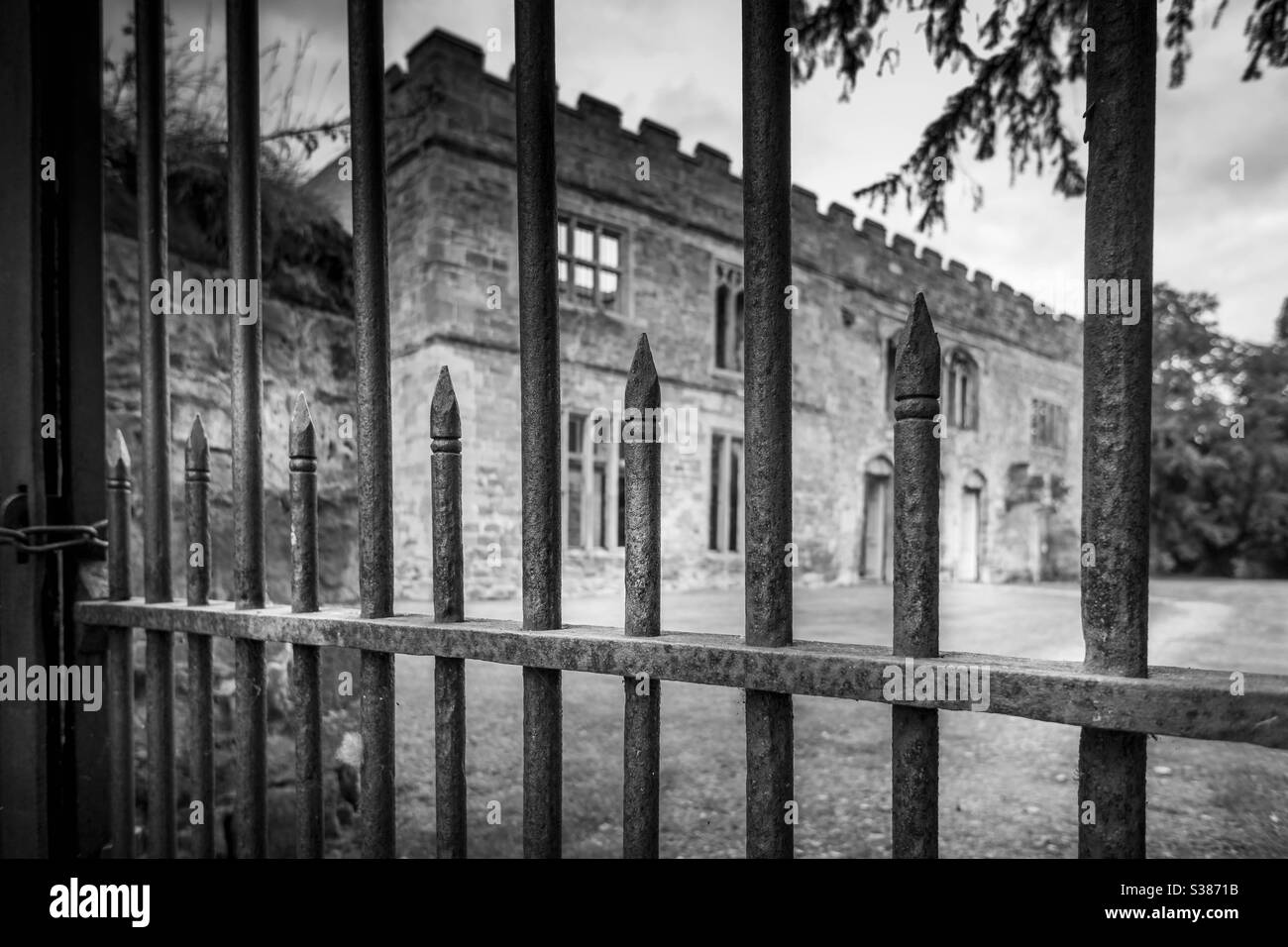 Looking through iron gate hi-res stock photography and images - Alamy