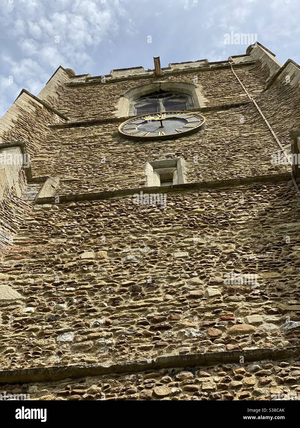 Church Clock Face Wall Stock Photo - Alamy