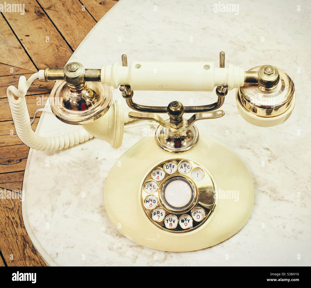 Telephone table antique hi-res stock photography and images - Alamy