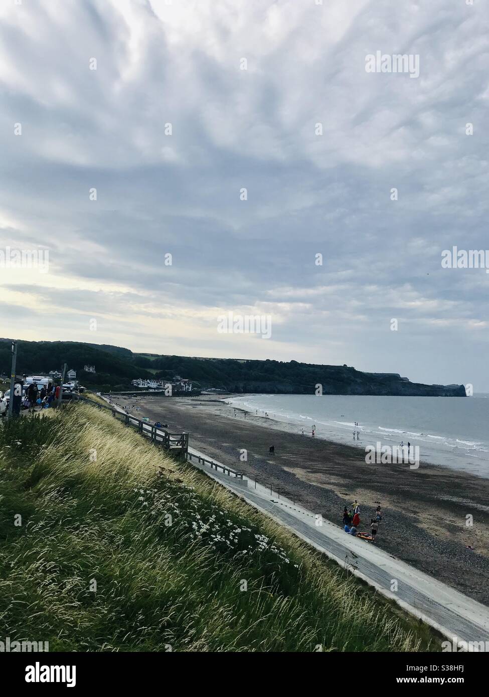 Sandsend beach Yorkshire Stock Photo - Alamy