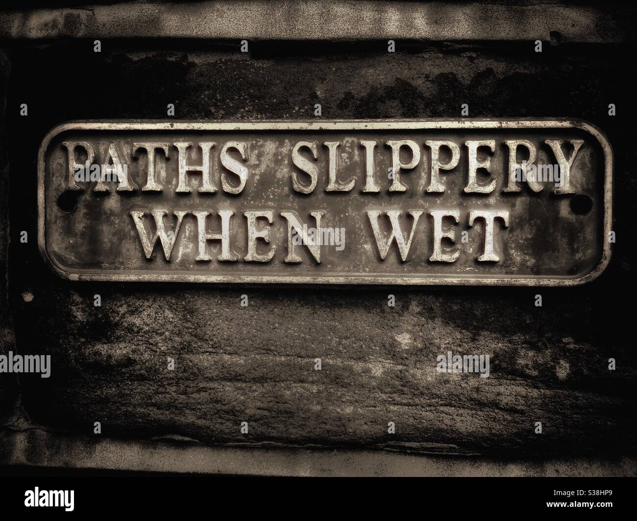 Slippery when wet hi-res stock photography and images - Alamy