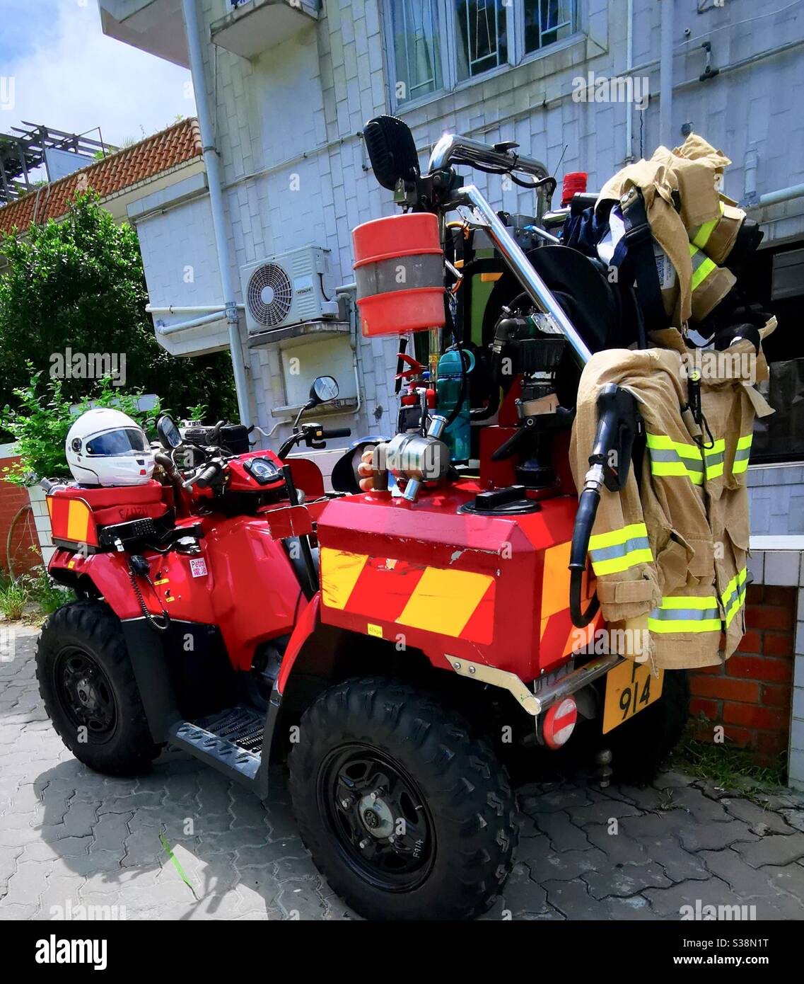 A fire department ATV in Lamma Island Stock Photo - Alamy