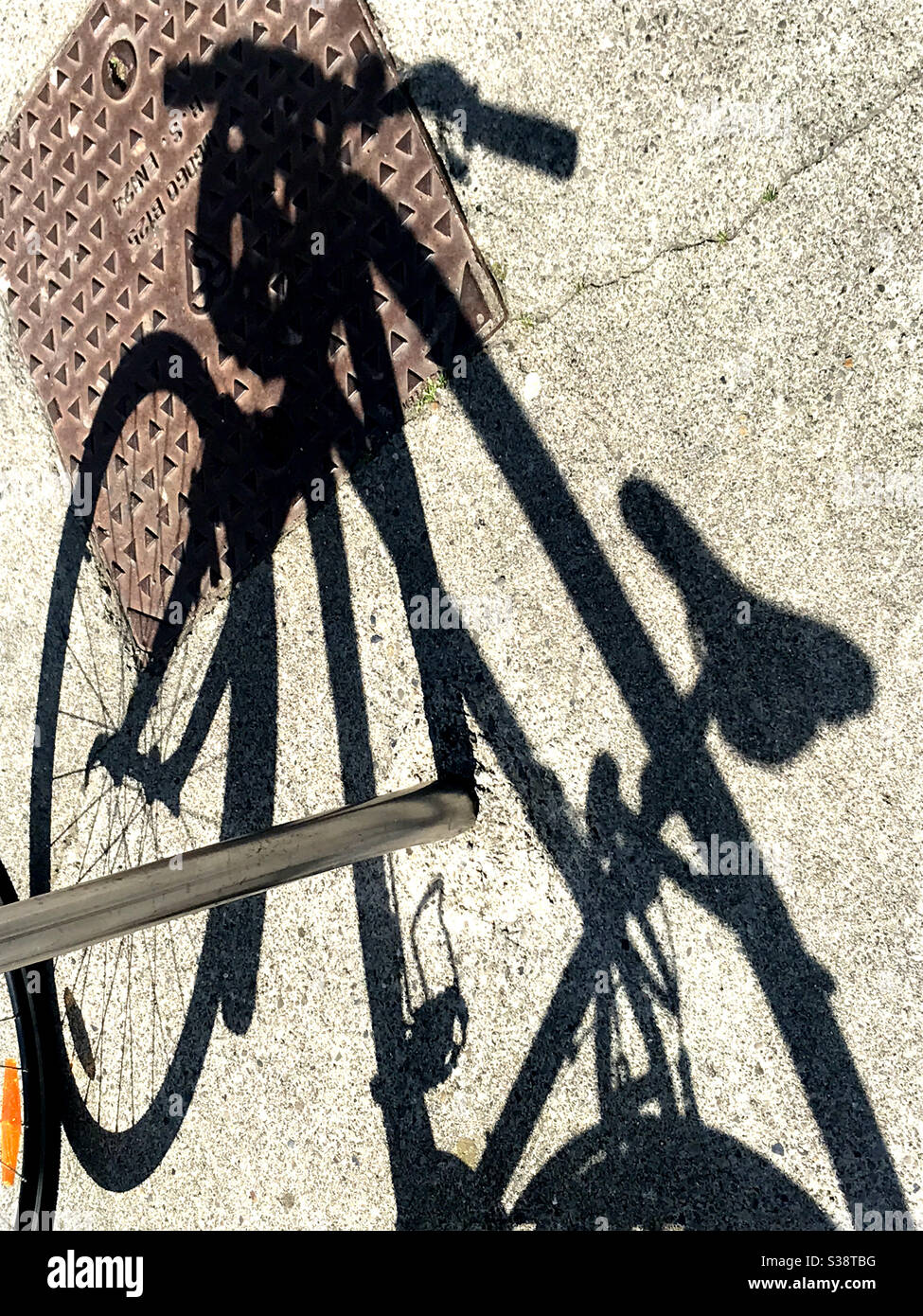 Abstract bike rack shadows hi-res stock photography and images - Alamy