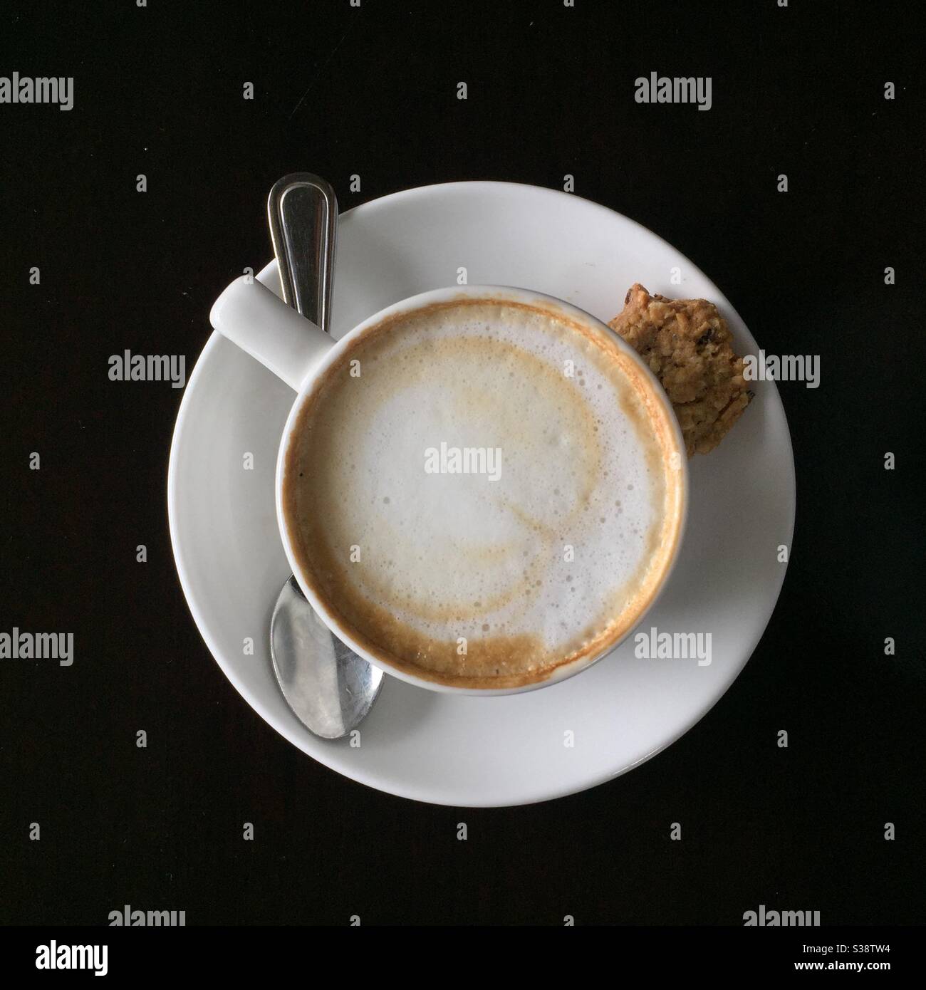 A glass of cappucinno coffee Stock Photo - Alamy