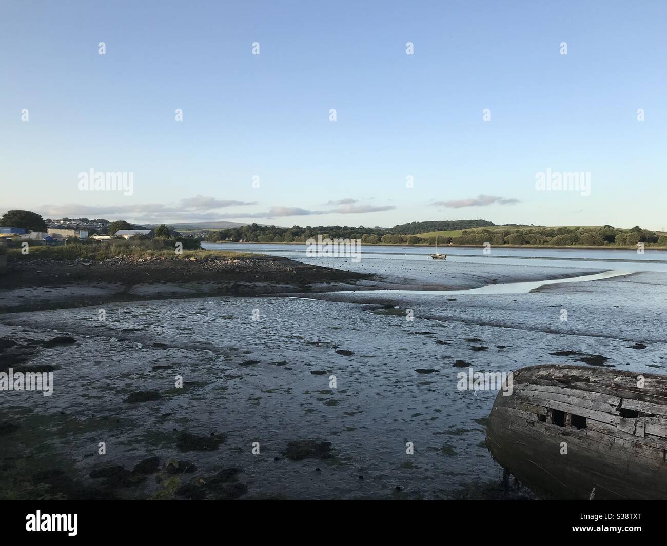 River Plym at Low Tide, Plymouth Stock Photo - Alamy