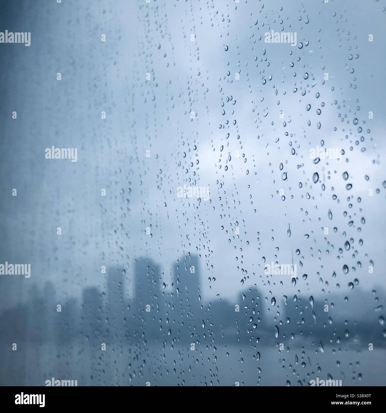 water drop on window glass Stock Photo - Alamy