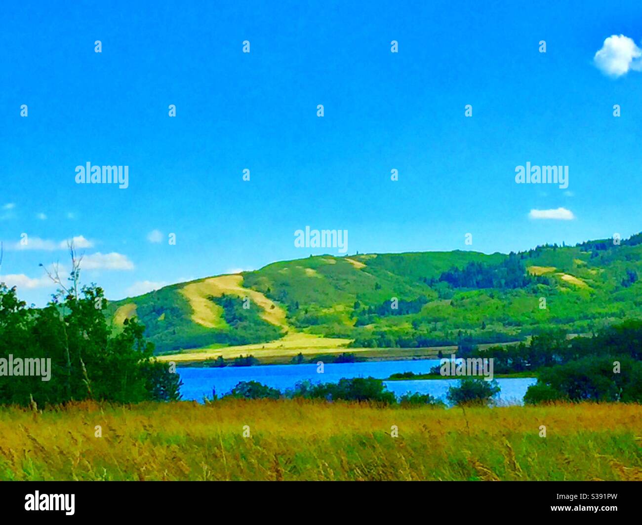 Traveling Alberta,Ghost lake, Alberta, Canada Stock Photo - Alamy