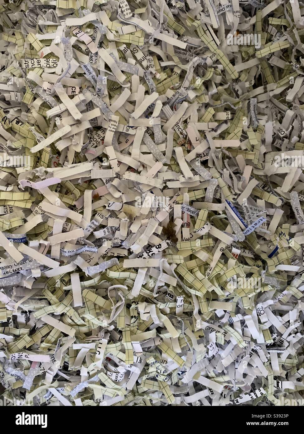 Shredded paper background Stock Photo - Alamy