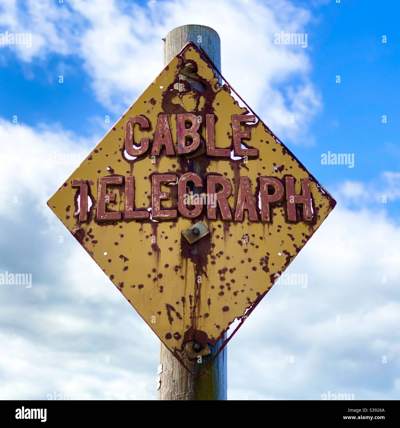 Telegraph sign hi-res stock photography and images - Alamy