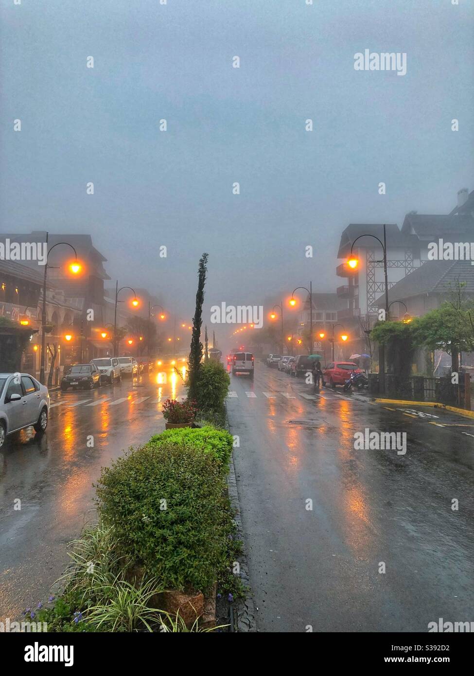 Winter rainy day Stock Photo - Alamy
